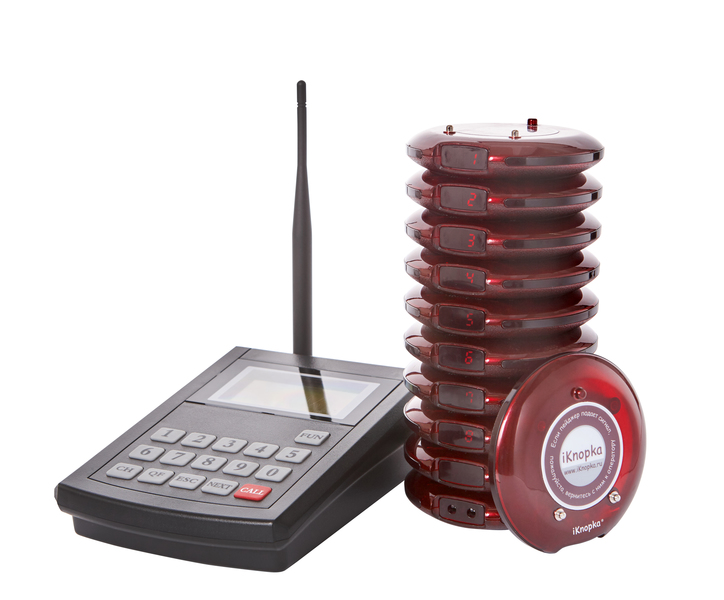 Приобрести систему оповещения клиентов iKnopka T180/R18 недорого в интернет-магазине «Сервис и ...